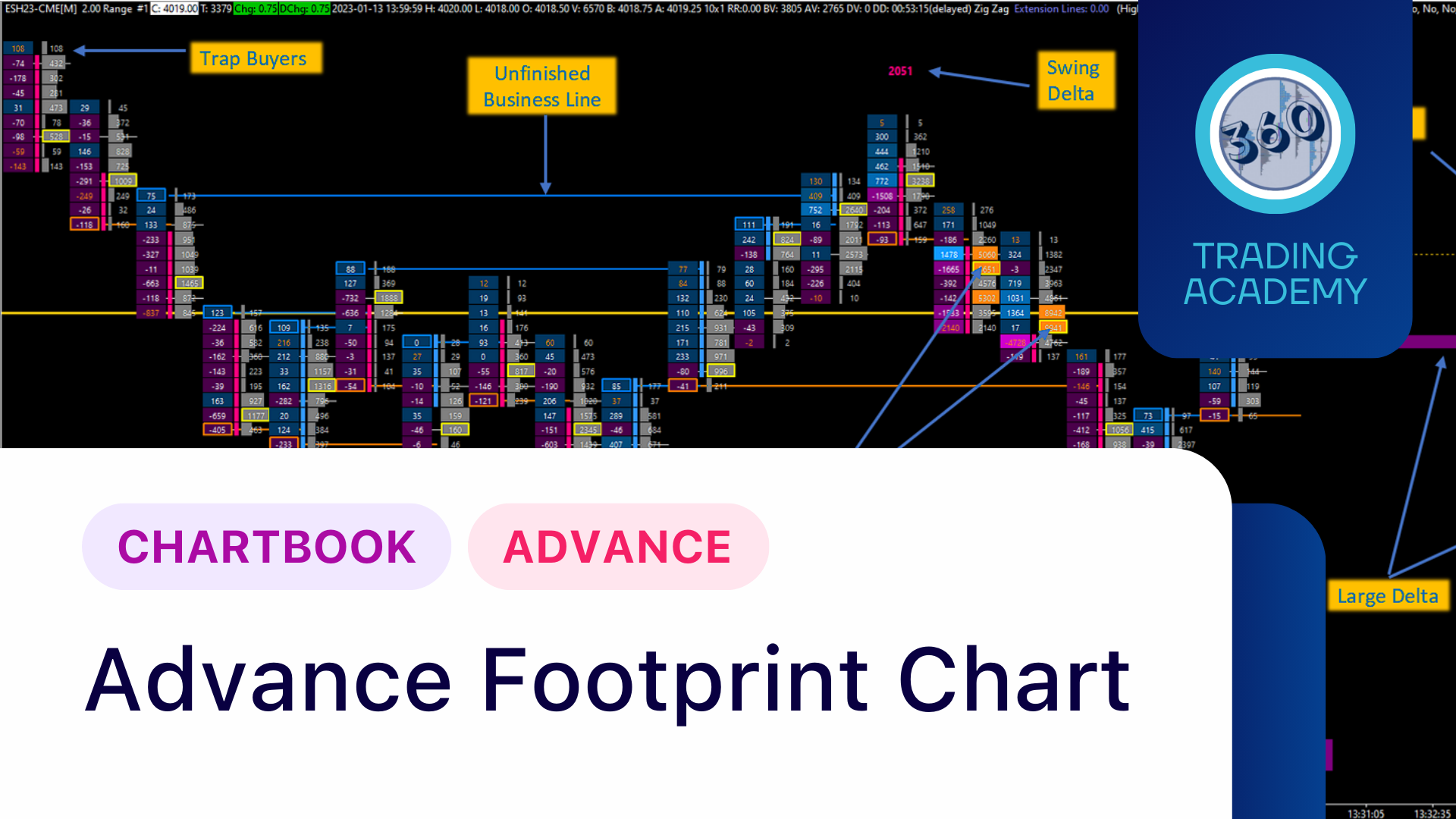 Advance Footprint Chart - 360 Trading Academy